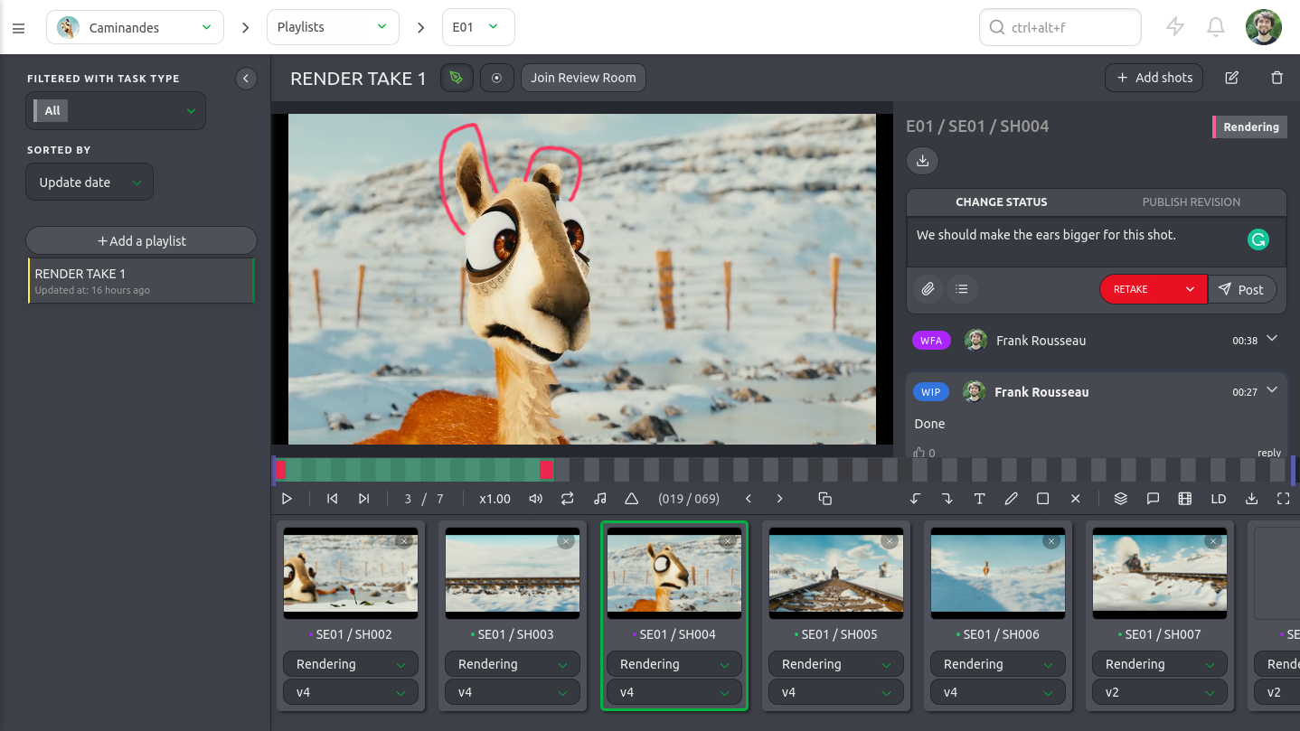 CGWire Kitsu Review Engine